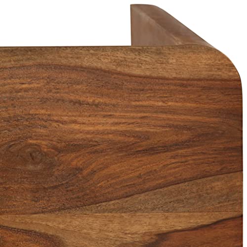 GOLINPEILO Wooden Dining Table, Kitchen Table Solid Sheesham Wood 47.2"x23.6"x29.9" -AA