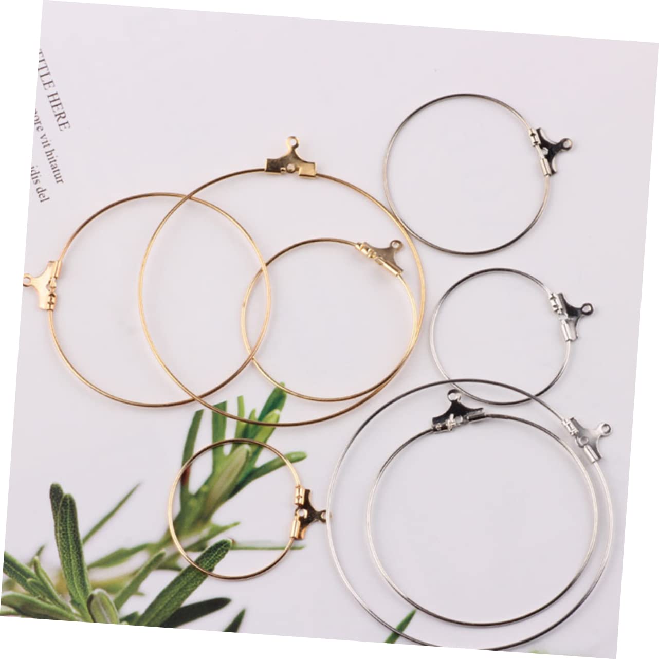 VILLCASE 3sets Long Lasting Copper Ear Clips DIY Earring Hooks for Women Girls Silver Handmade Jewelry 20pcs*3