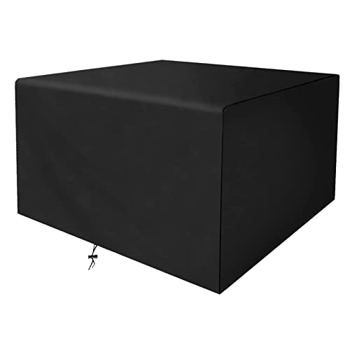 lesiega Patio Chair Covers, Outdoor Furniture Cover with String Heavy Duty Waterproof Black 210D Patio Furniture Cover Ideal for Chair Sofa Deep Seat, 57 x 46 x 24in