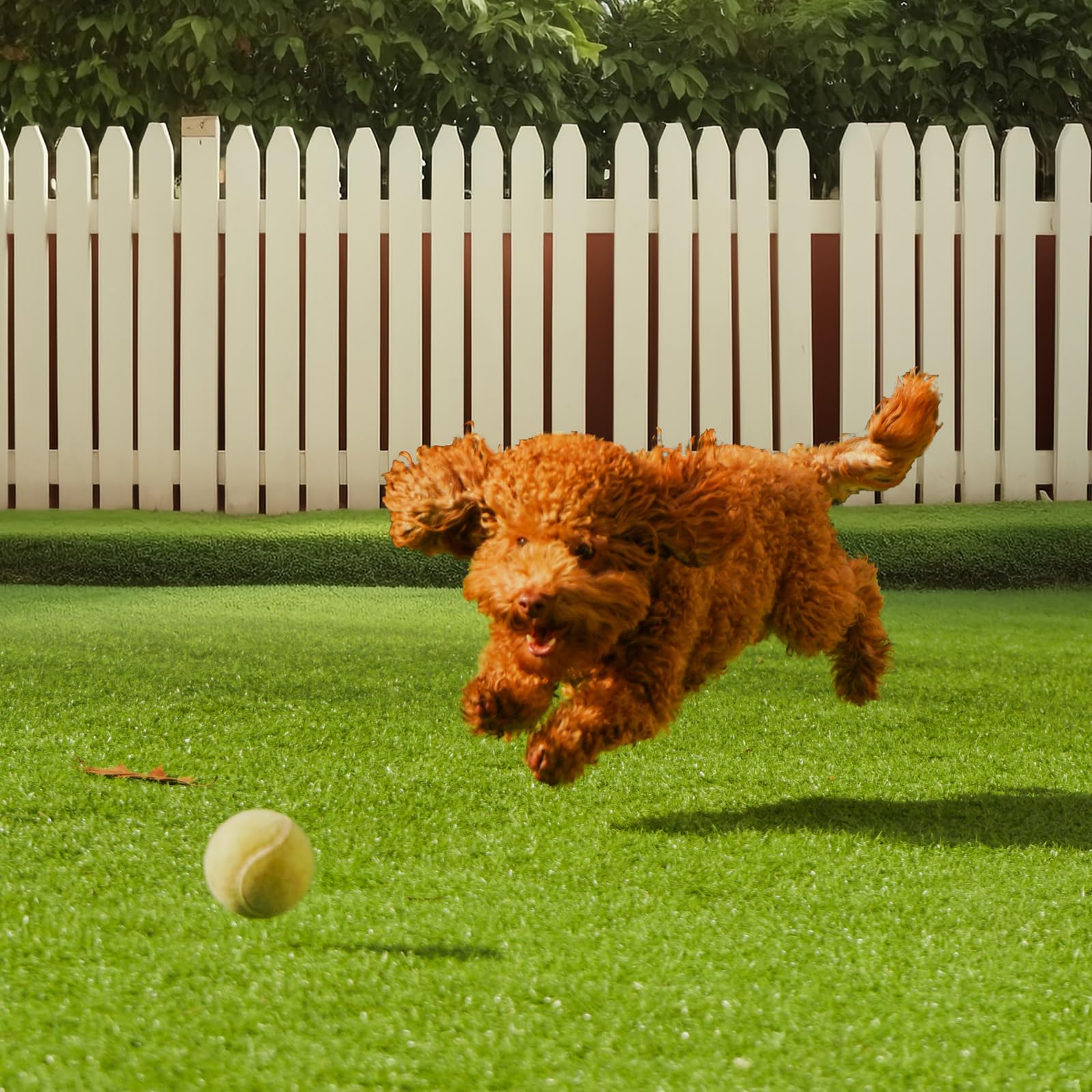 VEVOR Artifical Grass Tiles Interlocking Turf Deck Set, 9 Pack - 12"x12", Synthetic Fake Grass Self-draining Mat Flooring Decor Pad, Perfect for Multi-Purpose Indoor Outdoor Entryway Scraper Dog Mats