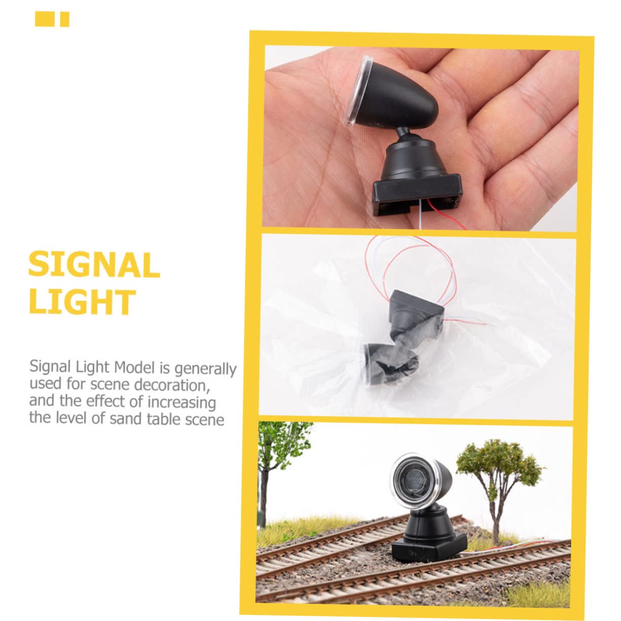 DOITOOL 15 Pcs Model Signal Light Miniature Spotlight Model Sand Table Model Material Sand Table for Kids Children Toys Micro Landscape Decor Miniature Furniture Simulation
