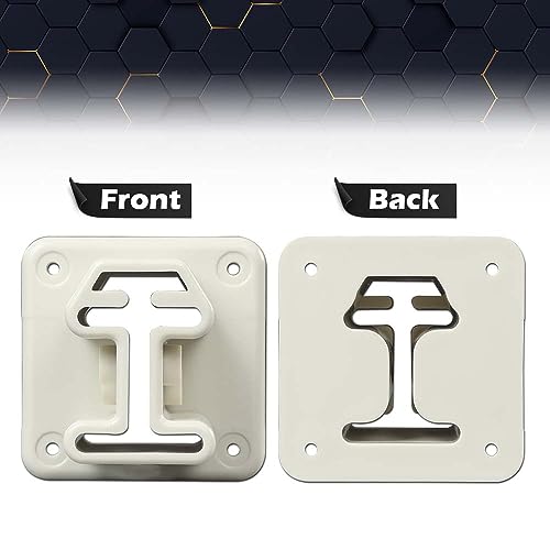 PIT66 2Pcs Heavy Duty Resin in-Pool Above Ground Swimming Pool Ladder Compatible with Ladder Flange 832414