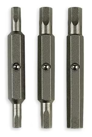 3 Piece Screwdriver Bit Set, 1/4"