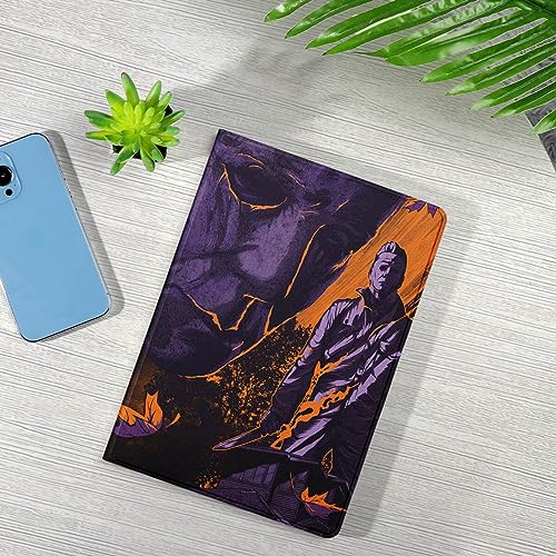 Cool Tablet Case for iPad Pro 12.9 Case, Horror Movie Pattern Aesthetics Print,Halloween Design Cases for Women Men, PU Leather Folio Xmas Back Cover Funda for iPad Pro 12.9 Inch (2021/2020/2018)