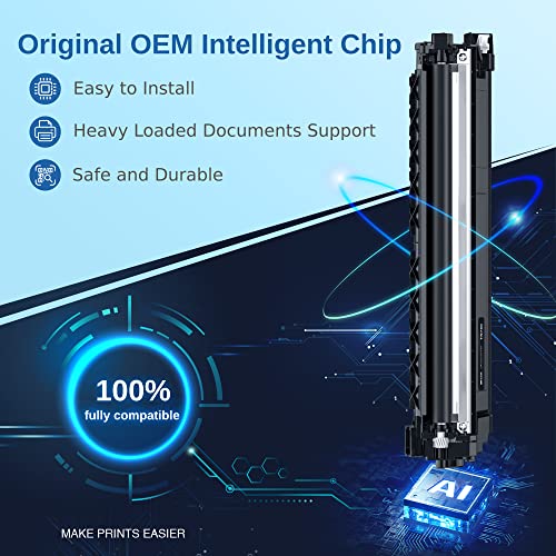414A 414X Toner Cartridges (with OEM Chip) Compatible Replacement for HP 414A W2020A 414X W2020X Work with Color Laserjet Pro MFP M479fdw M479fdn M454dw M454dn Printer