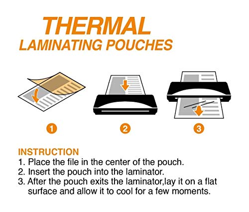 Everest Thermal Laminating Pouches - 8.9 x 11.4 Inches - 5 MIL Thick - 110 Pouches - Letter Size