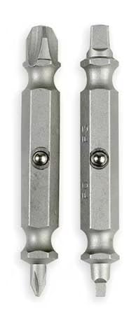 2 Piece Screwdriver Bit Set, 1/4"