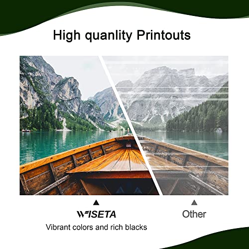 920xl ink cartridges combo 4-pack Compatible Ink WISETA Replacement for HP 920XL High-Yield Ink Cartridge to use with Officejet 6500 6500A 6000 7000 7500 7500A Printer ( Black, Cyan, Magenta, Yellow )