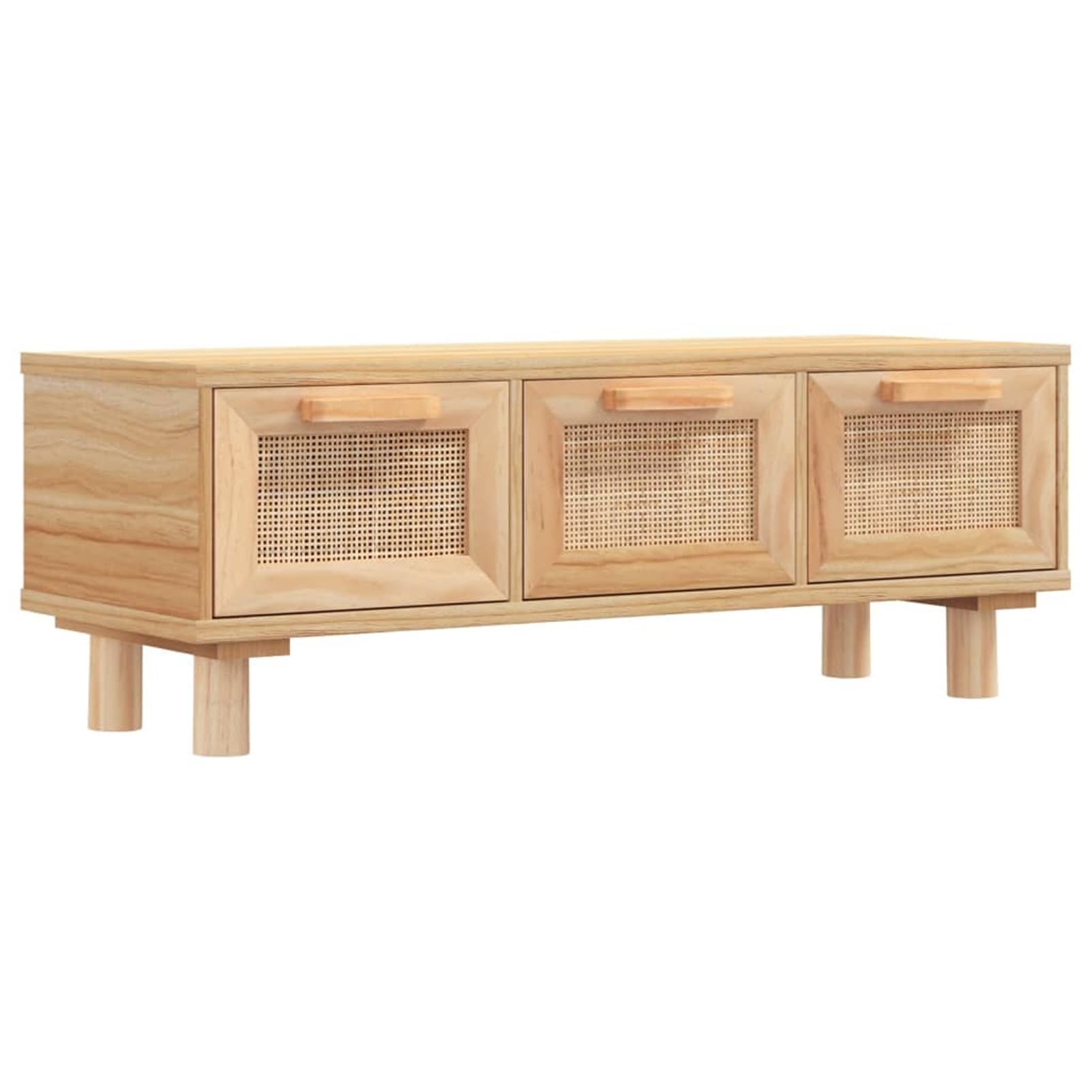 Tidyard Coffee Table with 3 Storage Drawers, Engineered Wood Sofa Side Table, Wooden Couch End Table for Living Room Home Furniture 31.5 x 15.7 x 11.8 in Brown Small Space