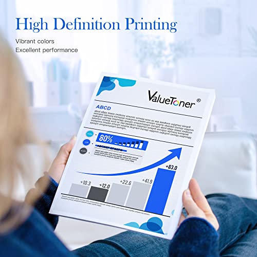 Valuetoner Compatible Toner Cartridges Replacement for HP 410A 410X CF410A CF411A CF412A CF413A for Color Pro MFP M477fdw M477fnw M477fdn M452dw M452nw M452dn M377dw(1BK+1C+1M+1Y) Upgraded chip