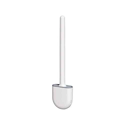 TADALU Toilet Brush Silicone Toilet Brush and Holder Set Cleaner for Bathroom Leak Proof Base Flexible Bristles Brush with Quick Drying Holder Set