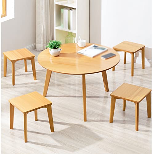 Multipurpose Stool Household Kitchen Stool Multifunctional Thickened Bamboo Stool Dining Chairs Low Stools for Dorm Living Room Bedroom Creative Stool
