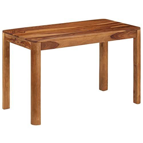 GOLINPEILO Wooden Dining Table, Kitchen Table Solid Sheesham Wood 47.2"x23.6"x29.9" -AA