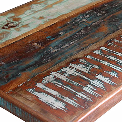 Tidyard Dining Table Solid Reclaimed Wood 47.2inx23.6inx30in for Bistro Kitchen Living Room Home Furniture