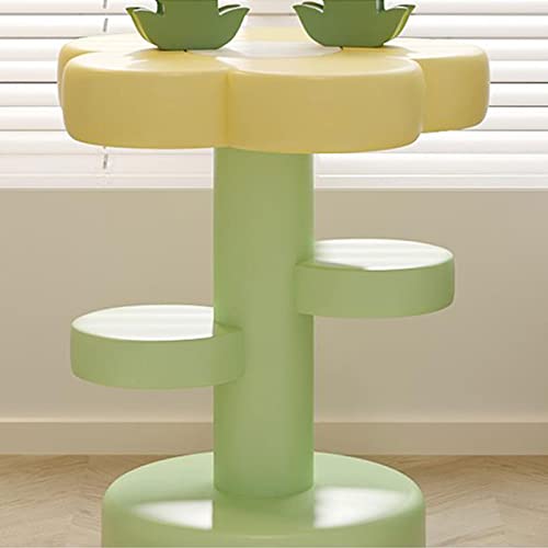 VejiA End Table Unique Flower Shaped Side Table, Small Accent Nightstand, Couch Table End Table Bedside Tables, Living Room Coffee Table, and Sofa Table 20.4 * 23.6 Inches Sid