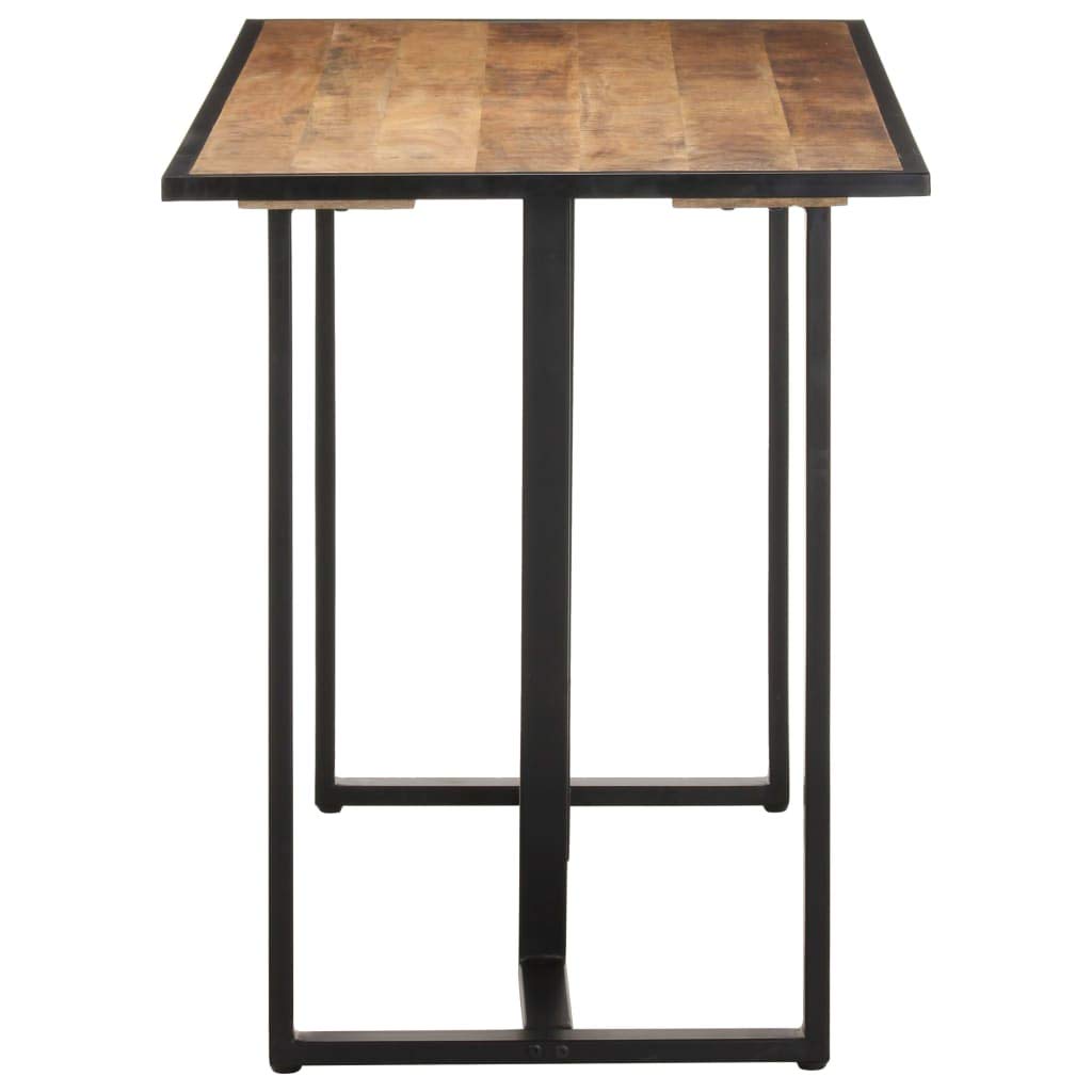 YPWRENH Rectangular Wooden End Table Dining Table 47.2" Rough Mango Wood for Dining Room, Kitchen or Living Room