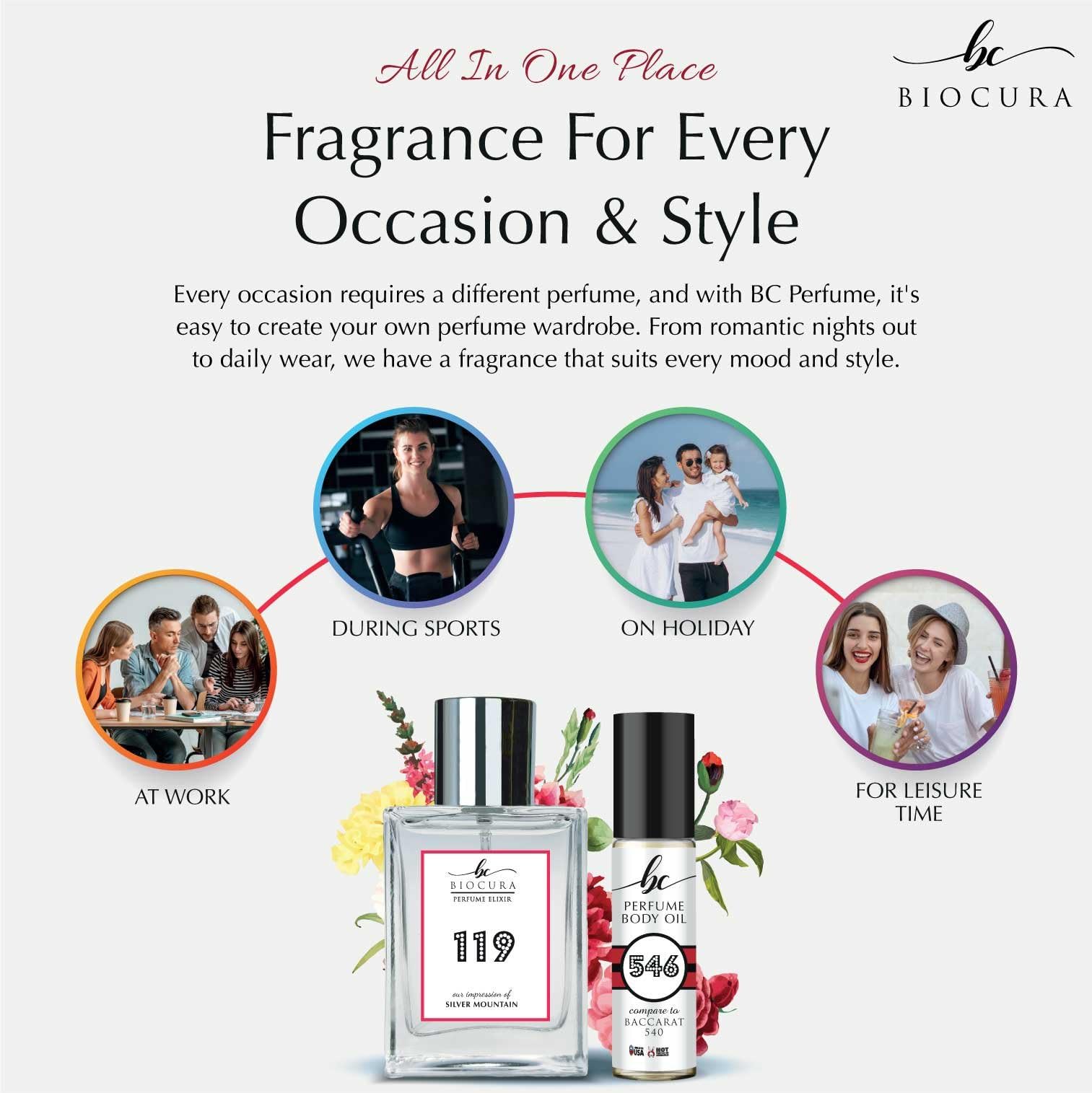 BIOCURA BC Perfume 650 Inspired by Interval Men Replica Fragrance Dupes Eau de Parfum Spray Bottle 3.4 Fl Oz/100ml-X1