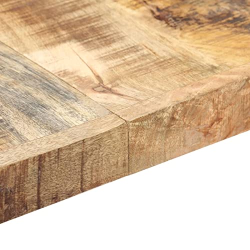 Tidyard Dining Table 70.9 x 35.4 x 29.9 Inch Solid Mango Wood Wooden Dinner Table for Kitchen, Bistro, Home Furniture