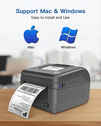 Label Printer, POLONO PL420 4x6 Thermal Printer, High-Speed Shipping Label Printer, Commercial Direct Thermal Printer for Windows & MAC System, Compatible with Amazon, UPS, Ebay, FedEx, Shopify, etc