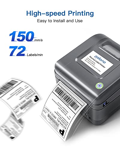 Label Printer, POLONO PL420 4x6 Thermal Printer, High-Speed Shipping Label Printer, Commercial Direct Thermal Printer for Windows & MAC System, Compatible with Amazon, UPS, Ebay, FedEx, Shopify, etc