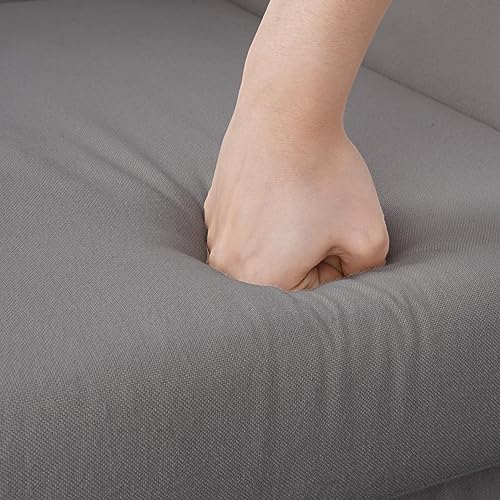 Accent Chair Living Room Chairs Single Sofa Chair, Accent Chairs Arm Chairs with Button Tufted Linen Fabric, Mid Century Accent Arm Chairs Comfy Reading Lounge Club Armchair for Bedroom Office Study