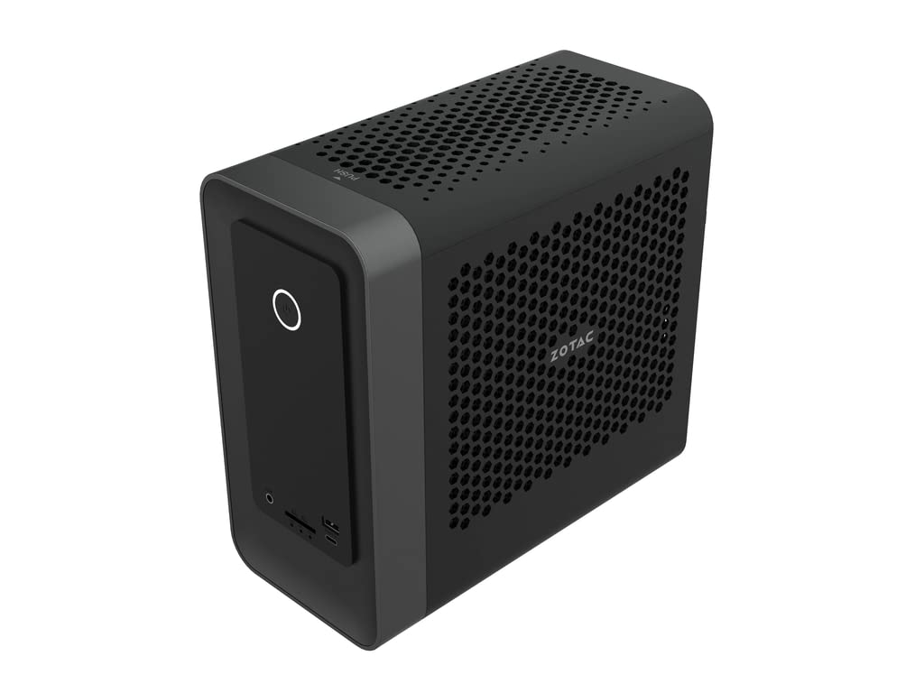 ZOTAC Magnus ONE ECM53060C Gaming & Entertainment Mini Desktop (Intel i5-10400 6-Core, 16GB RAM, 2TB m.2 SATA SSD + 2TB HDD (2.5), RTX 3060, Win 10 Home) with MS 365 Personal, Hub