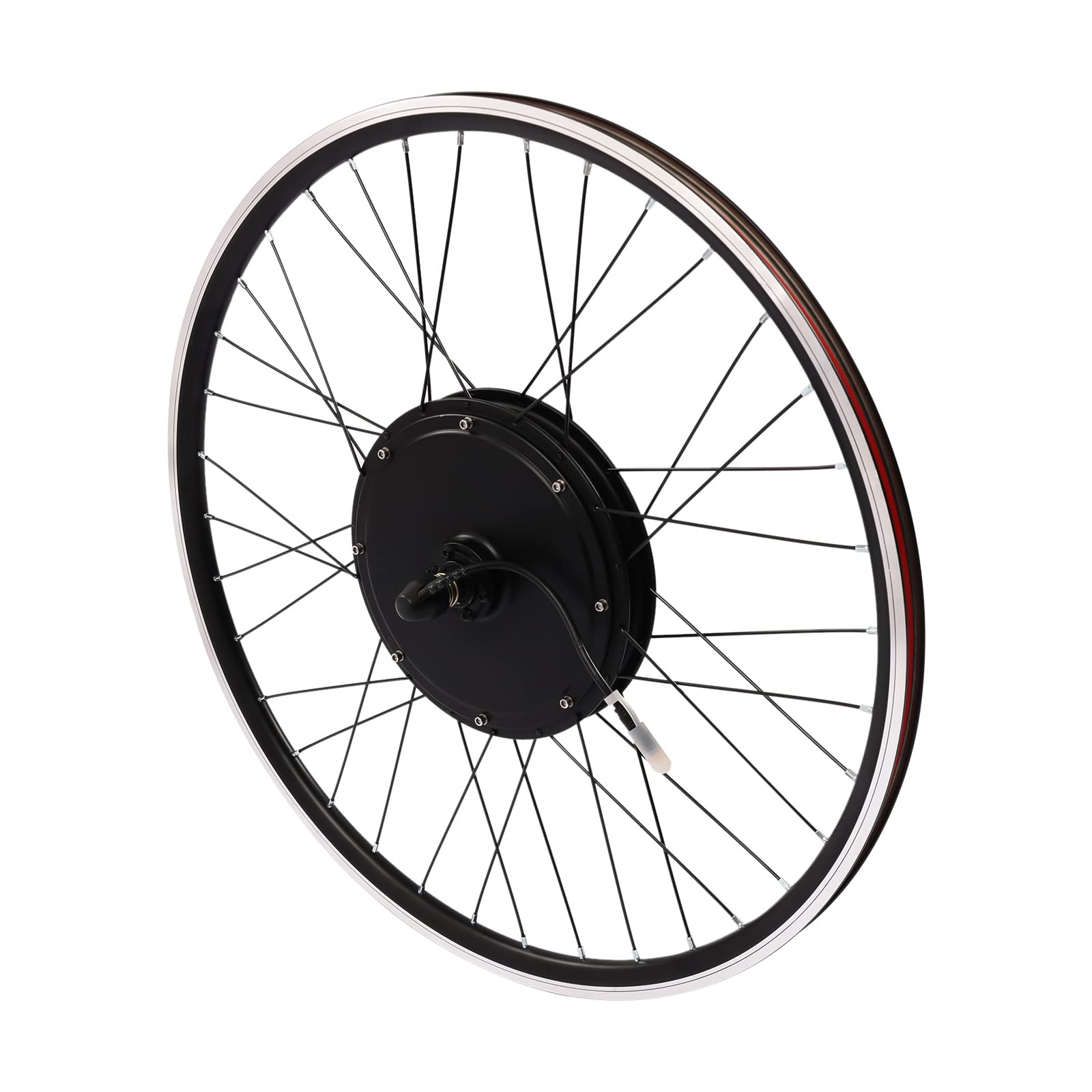 DCEHKR E-Bike Conversion Kits 48V Electric Bike Front Hub Conversion Kit Brushless and Gearless 205 Series Hub Motor 1200W Electric Bicycle Conversion Kits Suitable for 700 x 32c-42c Front Wheel