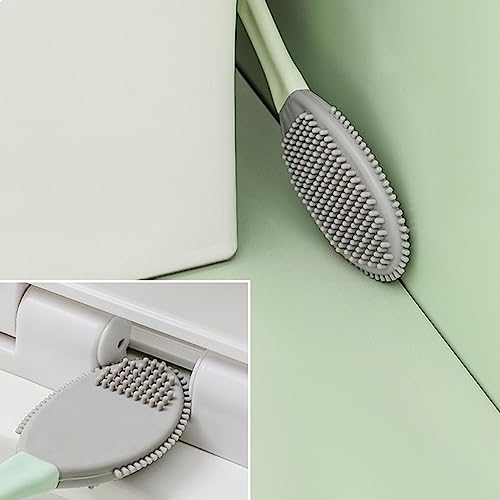 Wall Mounted Toilet Brush With Snail Shape Holder Toilet Cleaner Long Handle Cleaning Brushes For Bathroom Accessories Toilet Cleaning Brush