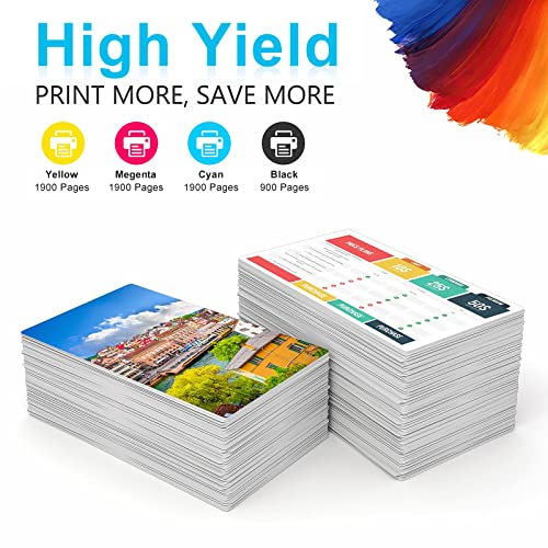 OINKWERE Remanufactured 802XL Ink Cartridge Replacement for Epson 802 Ink Cartridges T802XL T802 to use with Workforce Pro WF-4740 WF-4730 WF-4720 WF-4734 EC-4020 EC-4030 Printer (4 Pack)