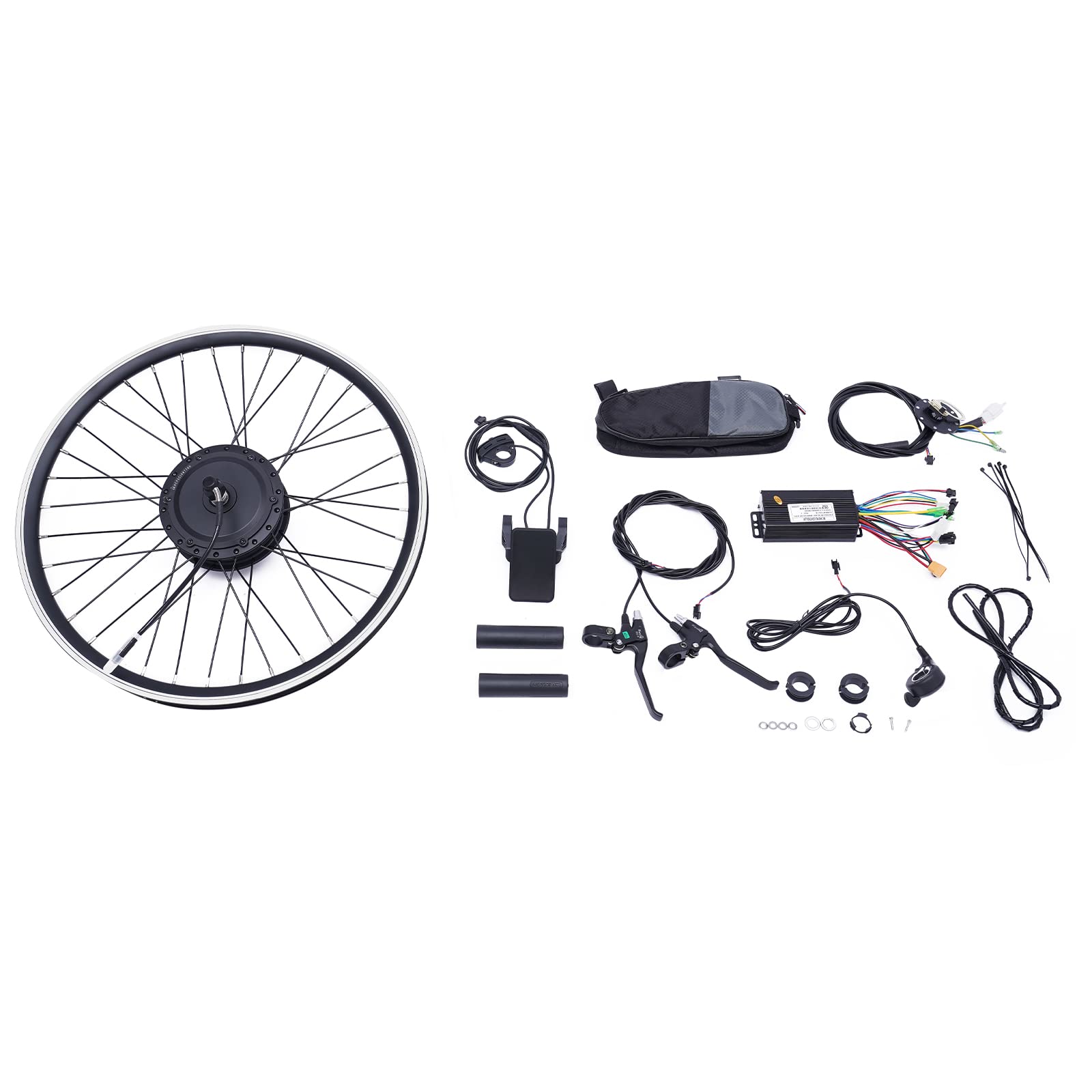 DCEHKR E-Bike Conversion Kits 36V Electric Bike Front Hub Conversion Kit with Brushless and Gear Motor 500W Electric Bicycle Conversion Kits Suitable for 27.5-inch Front Wheel Ebike