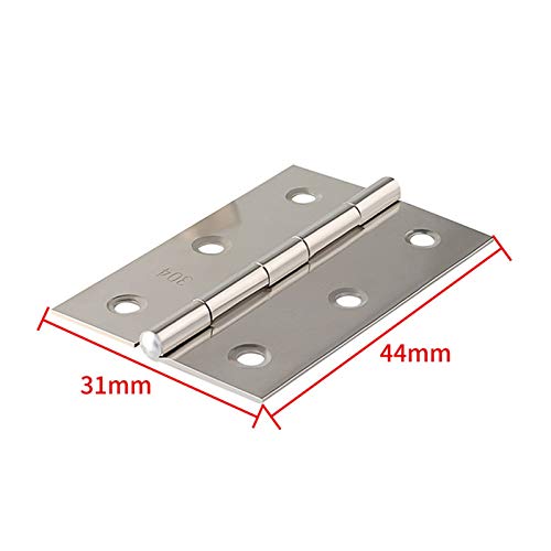 Hinges 20pcs Hinges, Door Hinges, Stainless Steel Butt Hinges, Ball Bearing Hinges, Cabinet Hinges, Suitable for Interior Doors.