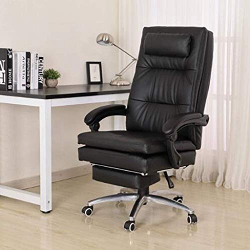 High Back Office Chair Executive Desk Chair with Padded Armrests,Adjustable Ergonomic Swivel Task Chair with Lumbar Support (Color :Black or Brown) (Color : D)
