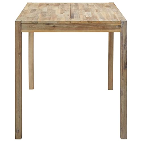 YPWRENH Side Tables Kitchen Tables Dining Table 47.2 "x27.6 x29.5 Solid Acacia Wood for Dining Room, Kitchen or Living Room