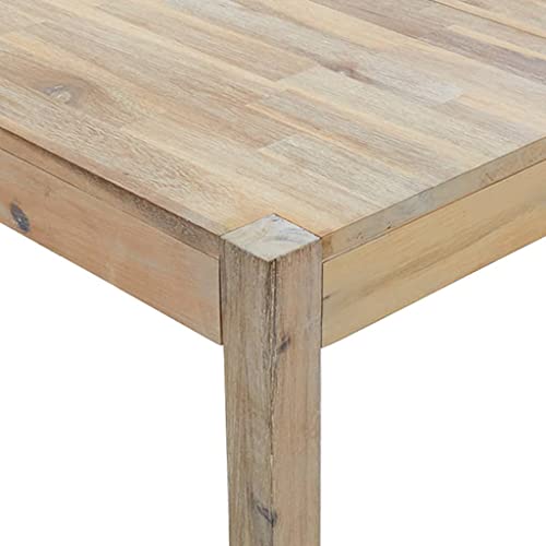 YPWRENH Side Tables Kitchen Tables Dining Table 47.2 "x27.6 x29.5 Solid Acacia Wood for Dining Room, Kitchen or Living Room