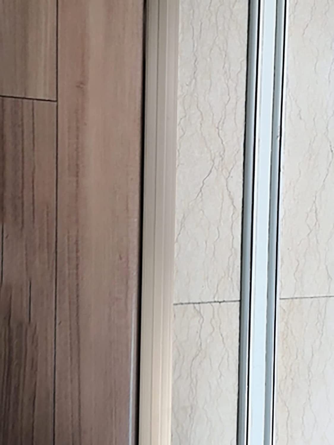FURLOU T-Shaped Threshold Strips Flooring Transition Strip Non-Slip Transition Bars Floor Reducer Vinyl Edge Trim for Interior Doors