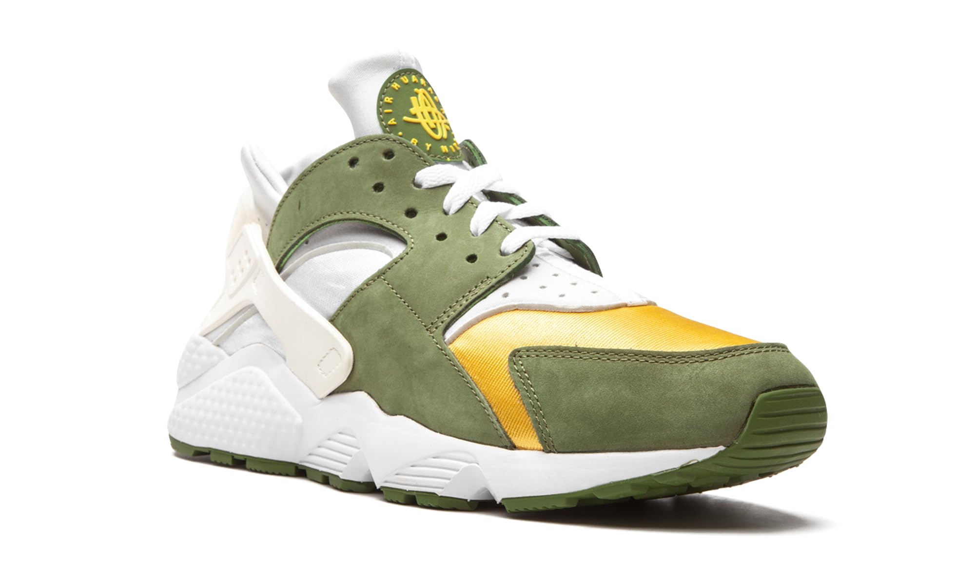 Nike Air Huarache LE x Stussy 'Dark Olive' 2021 US 4