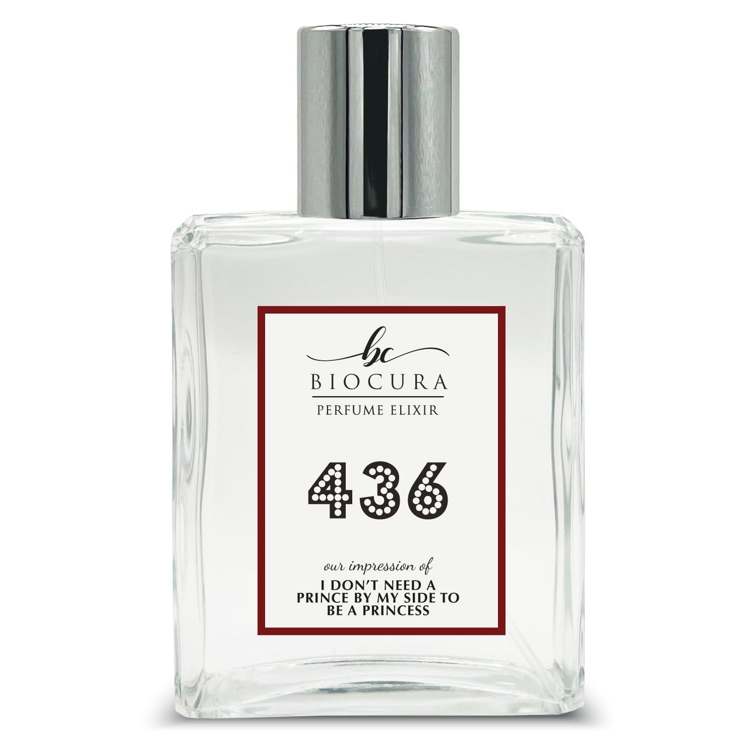 BIOCURA BC Perfume 436 Inspired by I Don't Need A Prince For Women & Men Replica Fragrance Dupes Eau de Parfum Spray Bottle 3.4 Fl Oz/100ml-X1