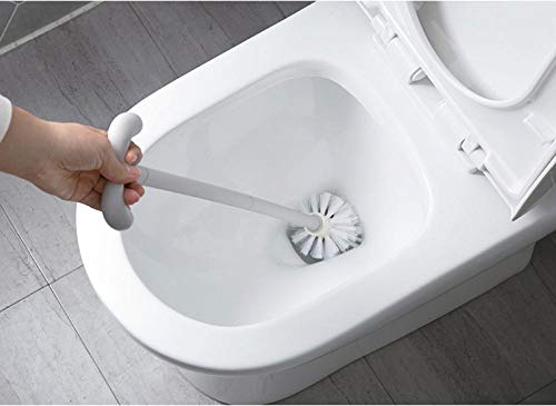 Bathroom Toilet Bowl Brushes,Toilet Brush,Deep Cleaner Toilet Brushes,Floor Standing Toilet Brush Set,for Home Hotel Bathroom-Blue
