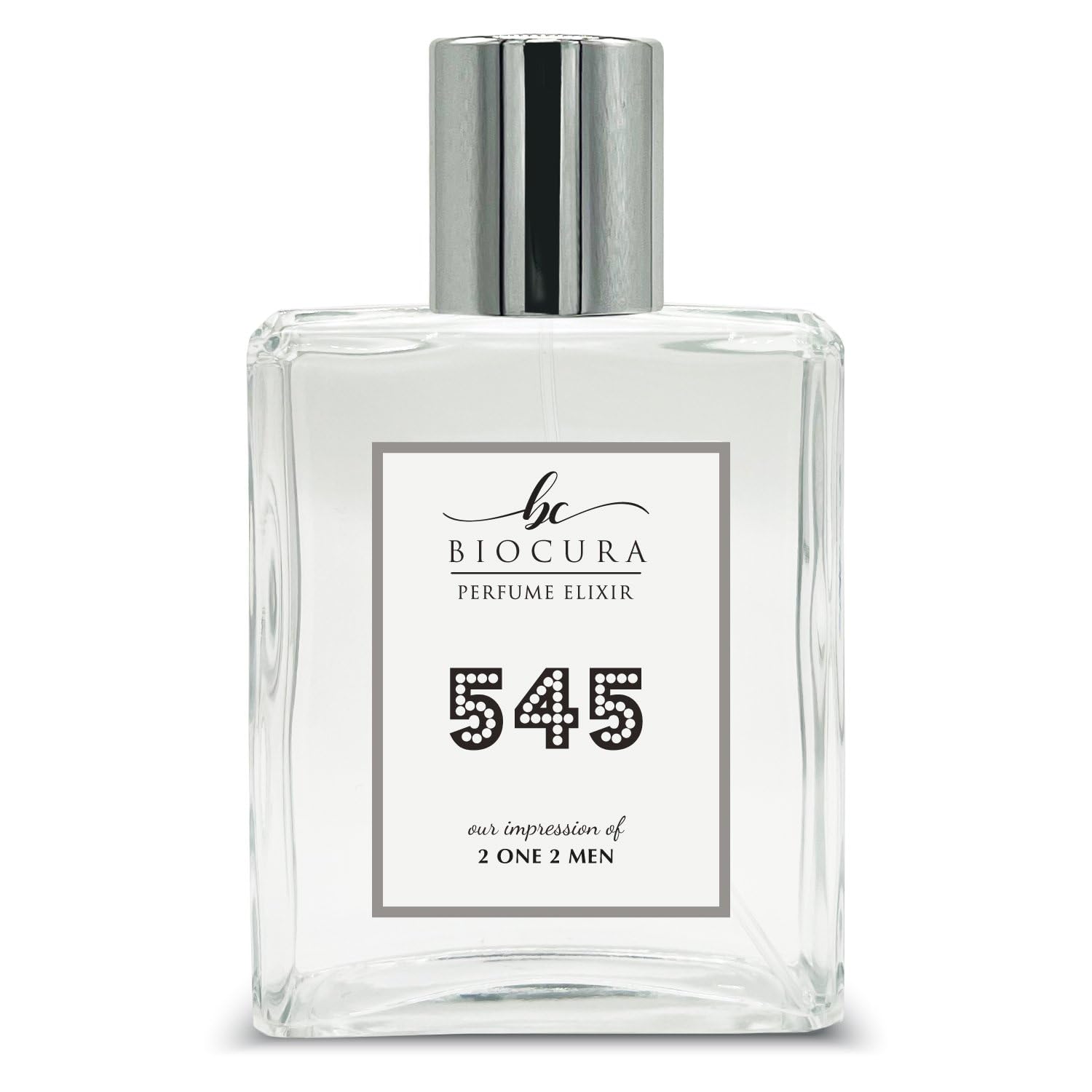 BIOCURA BC Perfume 545 Inspired by Carolina 2 One 2 Men For Men Replica Fragrance Dupes Eau de Parfum Spray Bottle 3.4 Fl Oz/100ml-X1