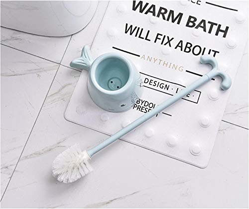 Bathroom Toilet Bowl Brushes,Toilet Brush,Deep Cleaner Toilet Brushes,Floor Standing Toilet Brush Set,for Home Hotel Bathroom-Blue
