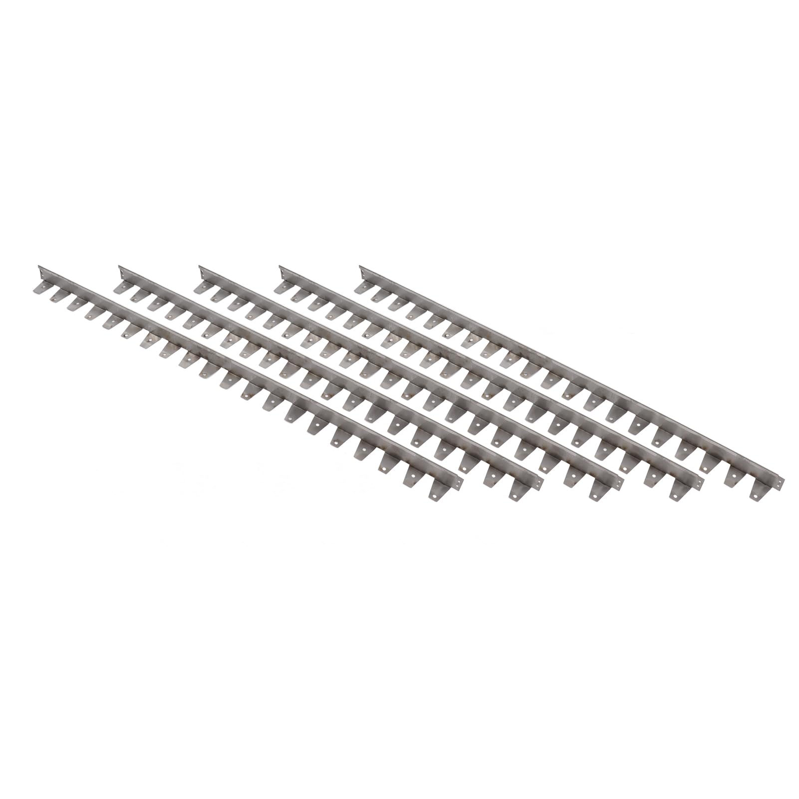 Garden Edging Border, Exquisite Workmanship 10Pcs Beautiful Appearance Stainless Steel Landscape Edging Border for Villa for Flower (50mm*50mm*1.0mm)