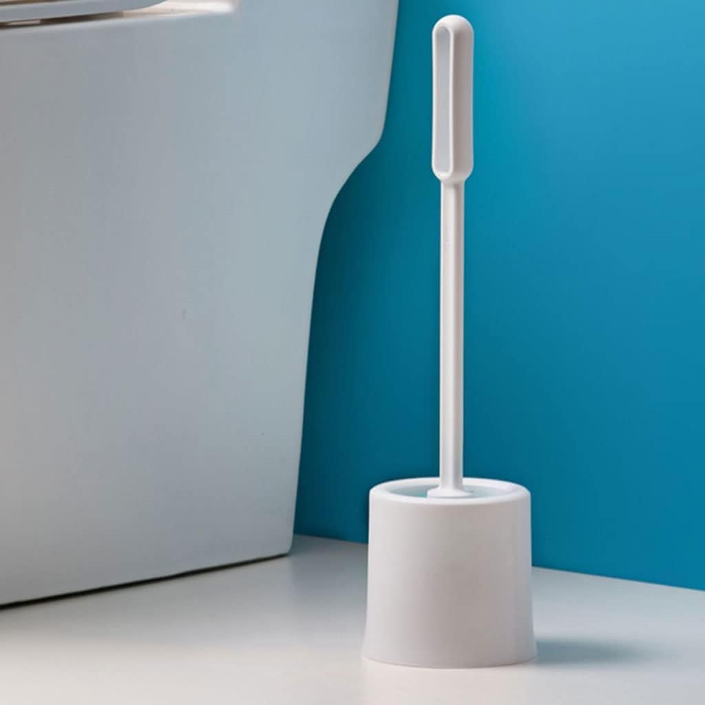 Plastic Toilet Bowl Brush Floor Stand Toilet Brush with Long Handle Toilet Cleaner Brush Home Bathroom Cleaning Accessories