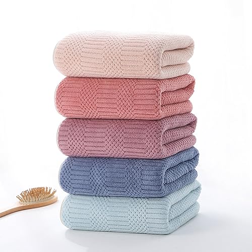 Bath Towels, Luxury Bath Towels, 27.5 X 55.1 Inches Highly Absorbent Quick Dry Towel, High Density Polyester Coral Fleece Easy to Carry for Bathrooms, Hotels, Spas, Kitchens, Gyms #