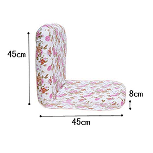 LLLY Lazy Sofa -Adjustable Floor Sofa Chair, Multiangle Padded Floor Chair, Cushioned Back Support Versatile (Color : Gray)