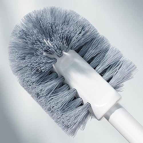 Modern Brush Toilet Brush Plastic Toilet Bowl Brush and Stand Floor Toilet Cleaner Bathroom Accessories and Cleaning Storage