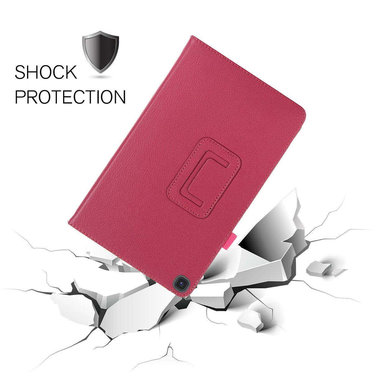 elitegadget Case for Onn 11" Tablet Pro (2023 Model 100110027) - Magnetic Slim Lightweight Folio PU Leather Folding Stand Cover Case for Onn 11 inch pro Tablet + 1 Random Stylus (Hot Pink)