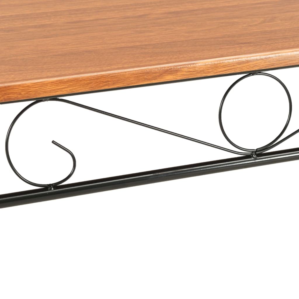 YPWRENH Entrance Tables Decorative Tables Dining Table Brown 47.2 "x27.6 x29.5 MDF for Dining Room, Kitchen or Living Room