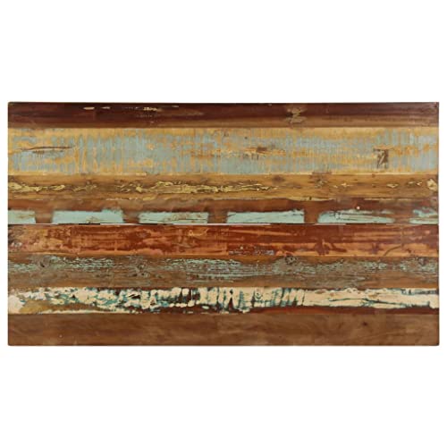 YPWRENH Snack Table Kitchen End Table Dining Table 55.1"x31.5"x29.9" Solid Reclaimed Wood for Dining Room, Kitchen or Living Room