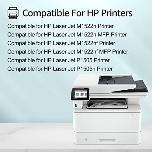 greencycle 2PK Replacement Compatible for HP 36A CB436A Black Mono Laser Toner Cartridge Ink use in Laserjet M1522n MFP M1522nf MFP P1505 P1505n M1120 MFP M1120n MFP M1522 MFP 1522F MFP MFP M1550