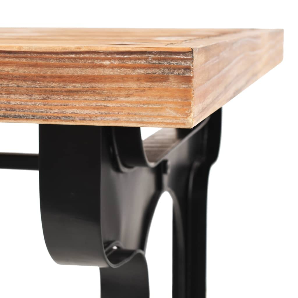 YPWRENH Side Tables Office Tables Dining Table Solid Fir Wood Top 48 "x25.6 x32.3 for Dining Room, Kitchen or Living Room